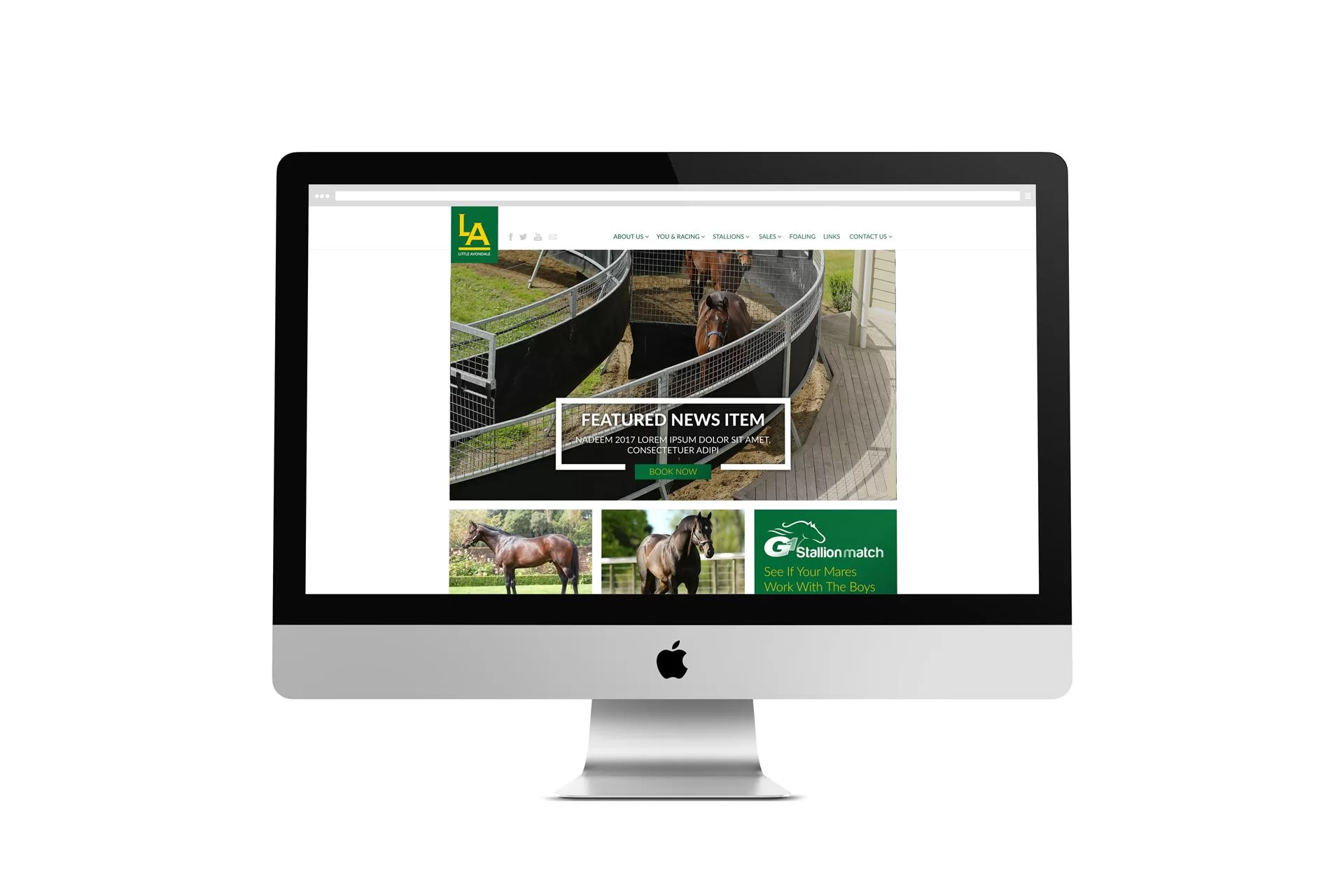 Little Avondale Stud Website - GSA Design