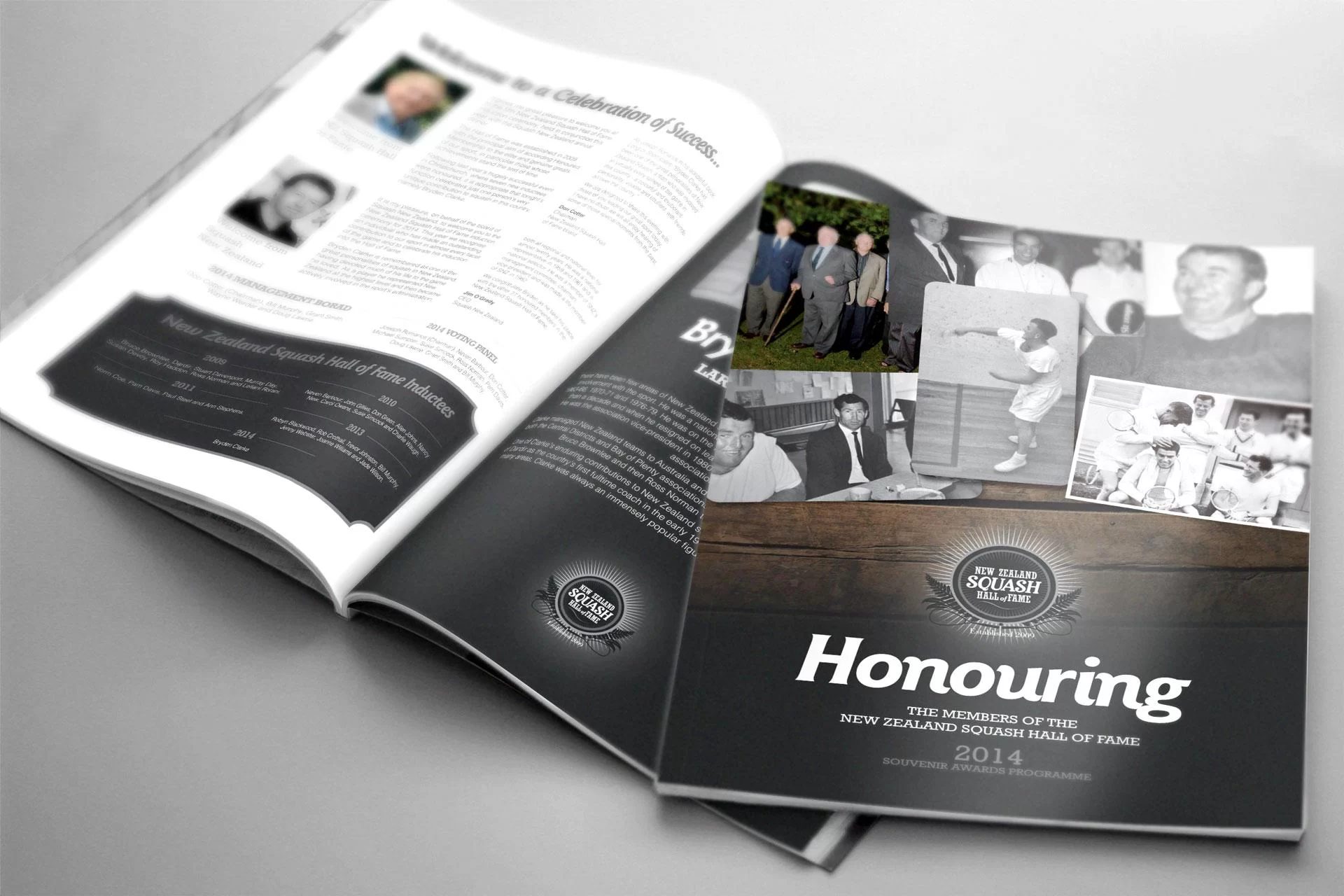 NZ Squash Hall of Fame - GSA Design