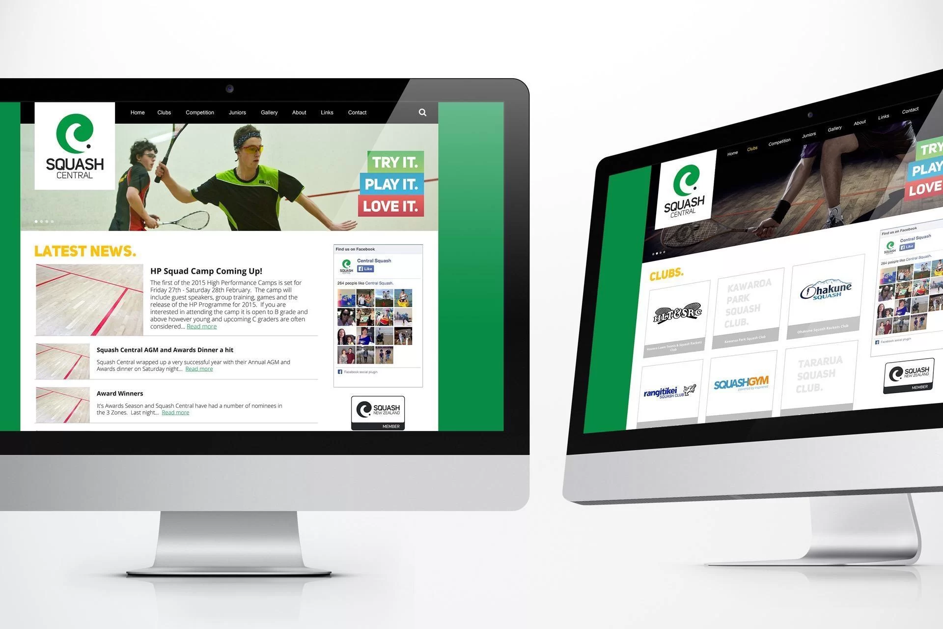 Squash Central Website - GSA Design